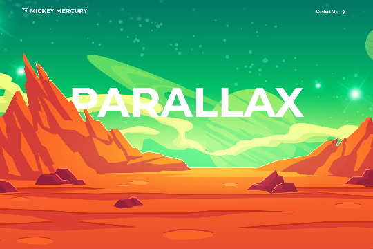 parallax-on-mars - Webflow